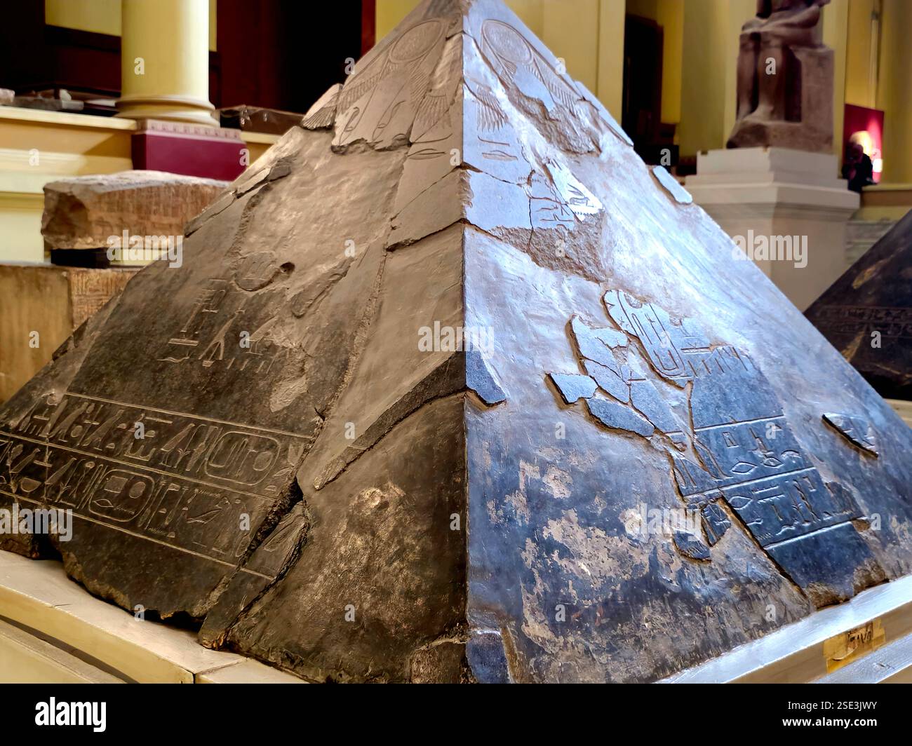 Small pyramid egyptian museum hi-res stock photography and images - Alamy