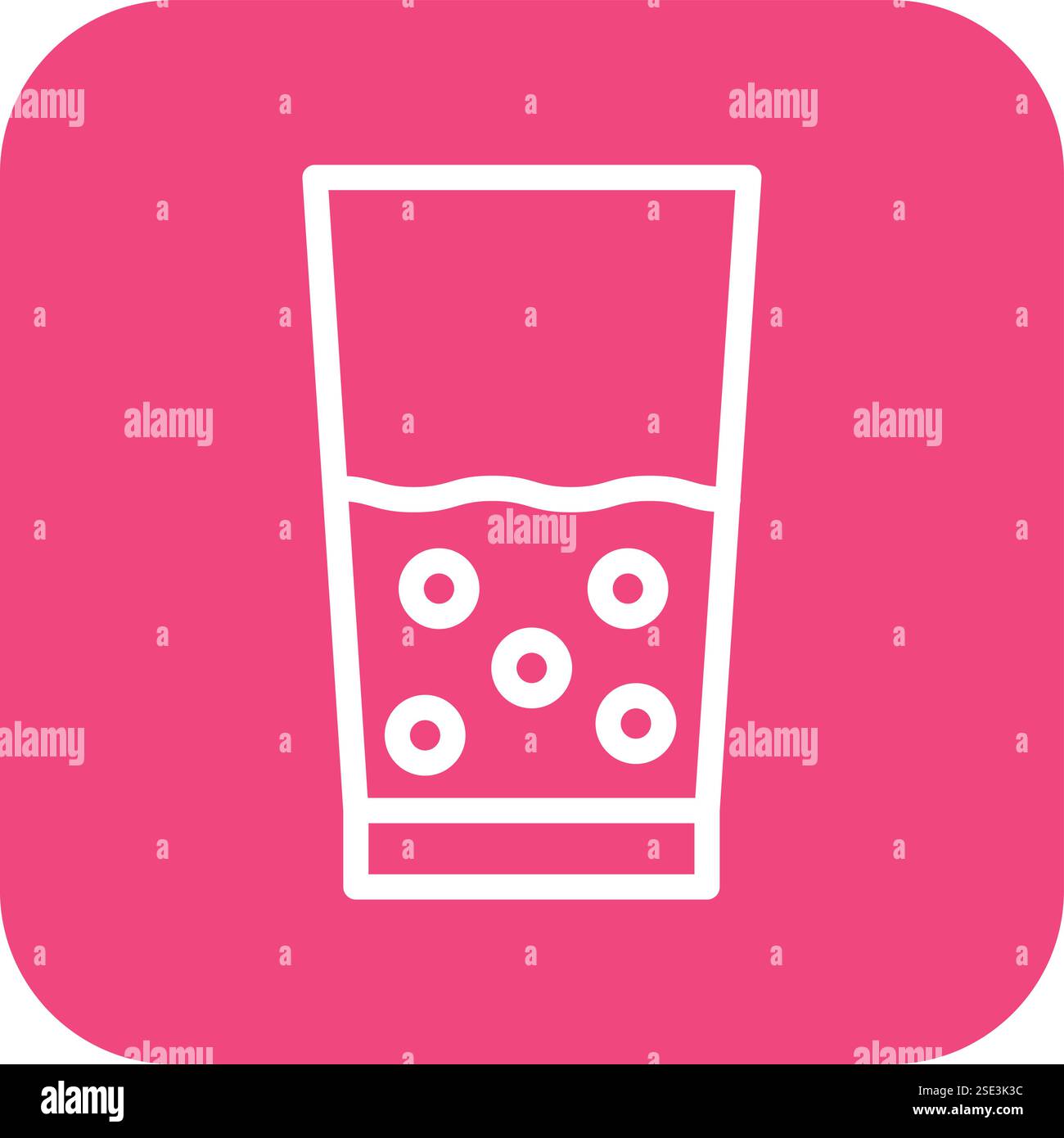 Water Glass Vector Icon Design Illustration Stock Vector Image & Art ...