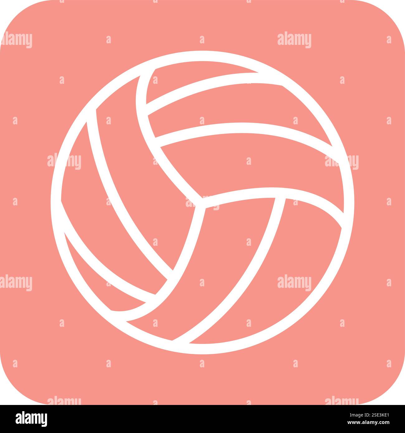 Volleyball ball icon outline hi-res stock photography and images - Alamy