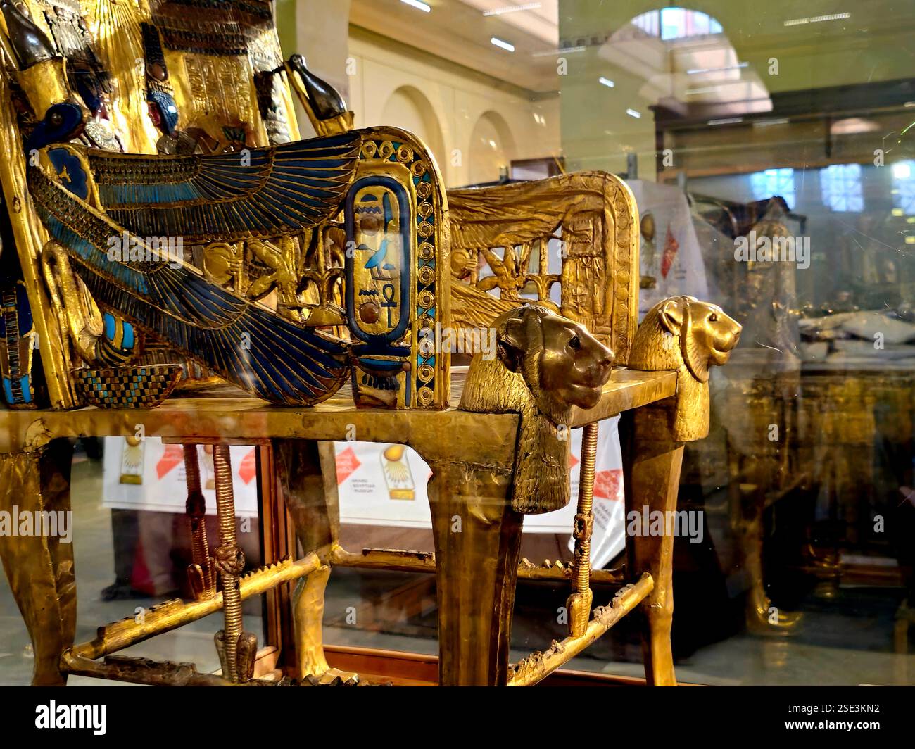 Cairo, Egypt, February 1 2025: The Ceremonial Golden Throne of ...