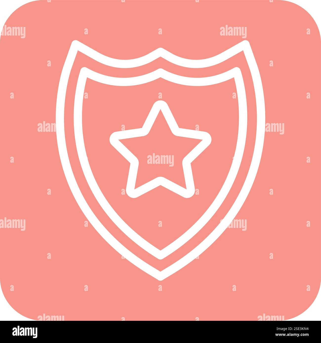 Shield icon for ui design Cut Out Stock Images & Pictures - Alamy