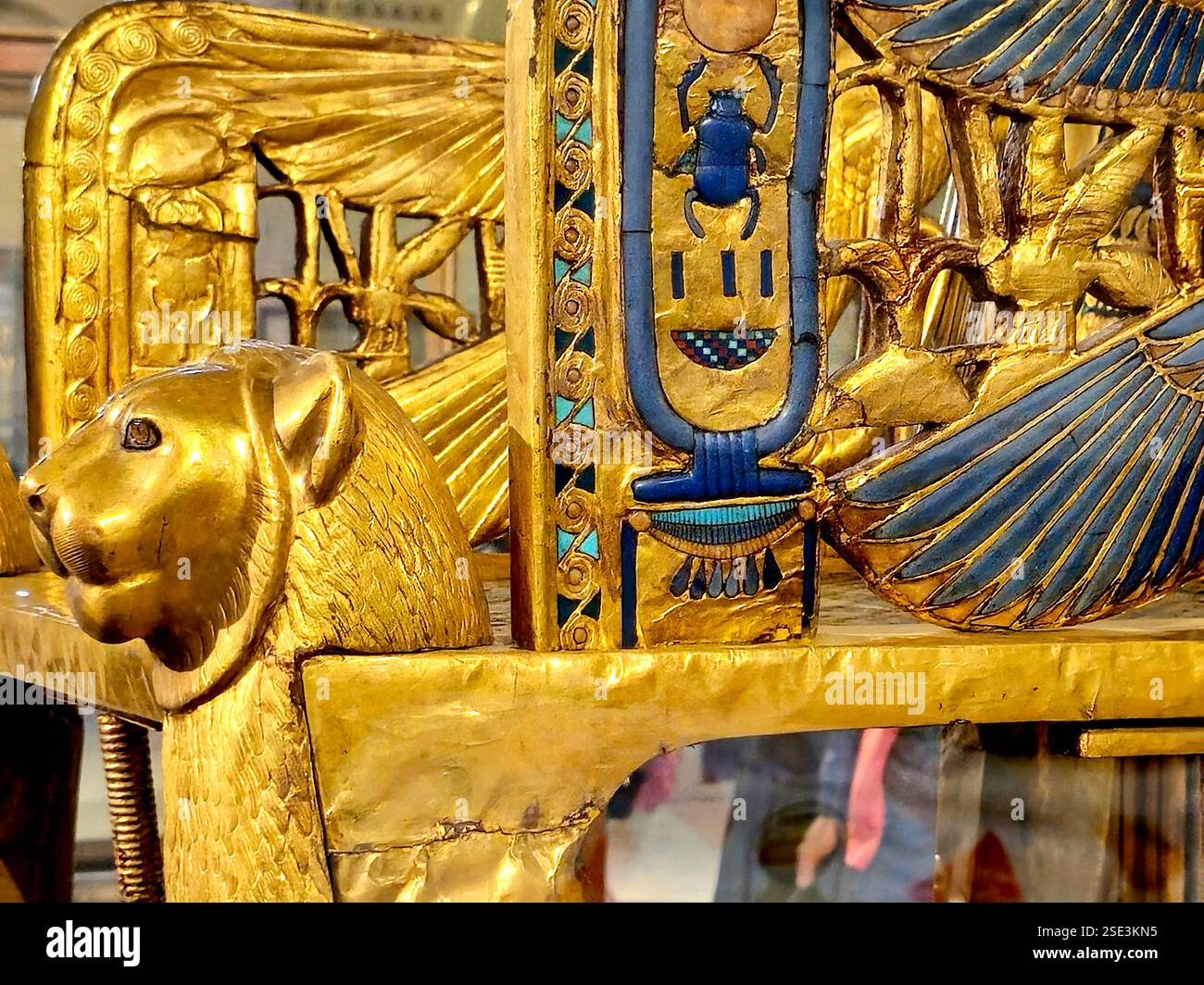 Cairo, Egypt, February 1 2025: The Ceremonial Golden Throne of ...