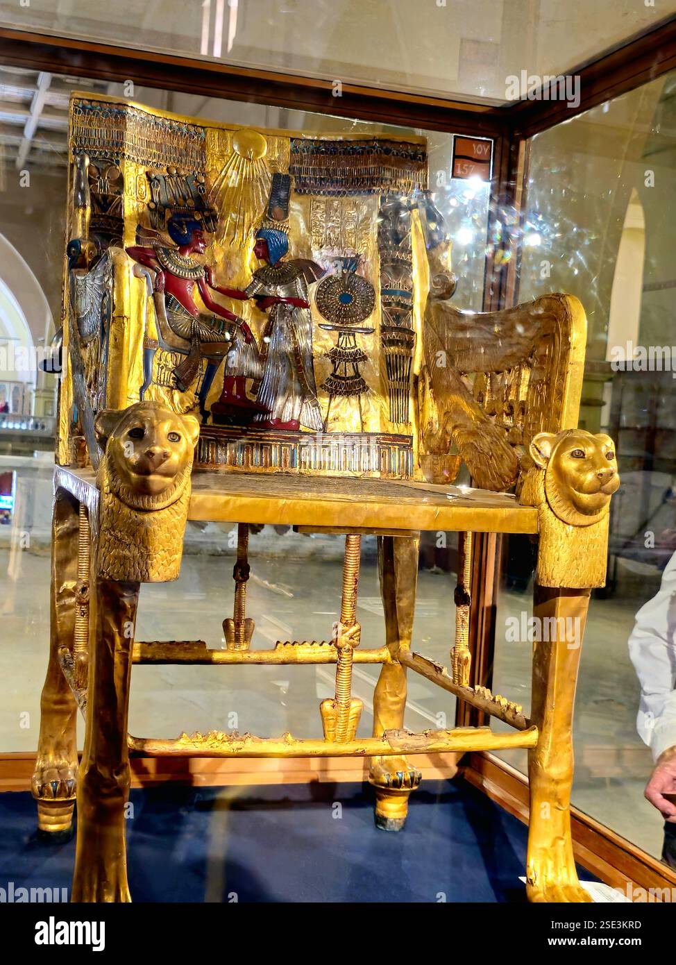 Cairo, Egypt, February 1 2025: The Ceremonial Golden Throne of ...