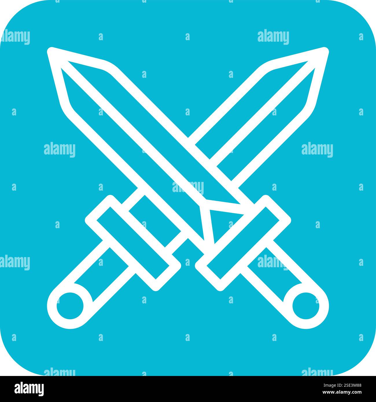 Pixel swords logo hi-res stock photography and images - Alamy