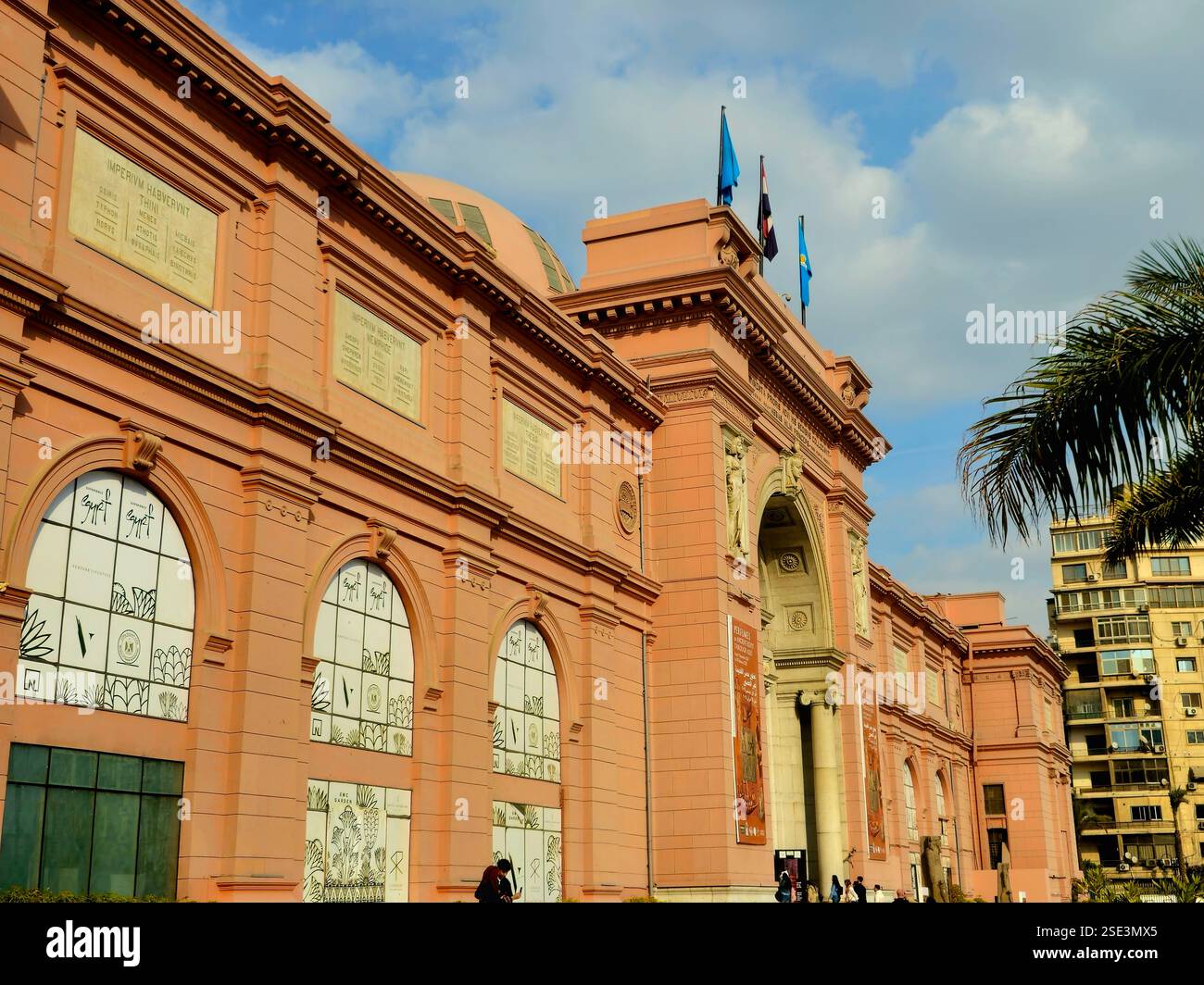 Cairo, Egypt, February 1 2025: The Exterior of The Museum of Egyptian ...