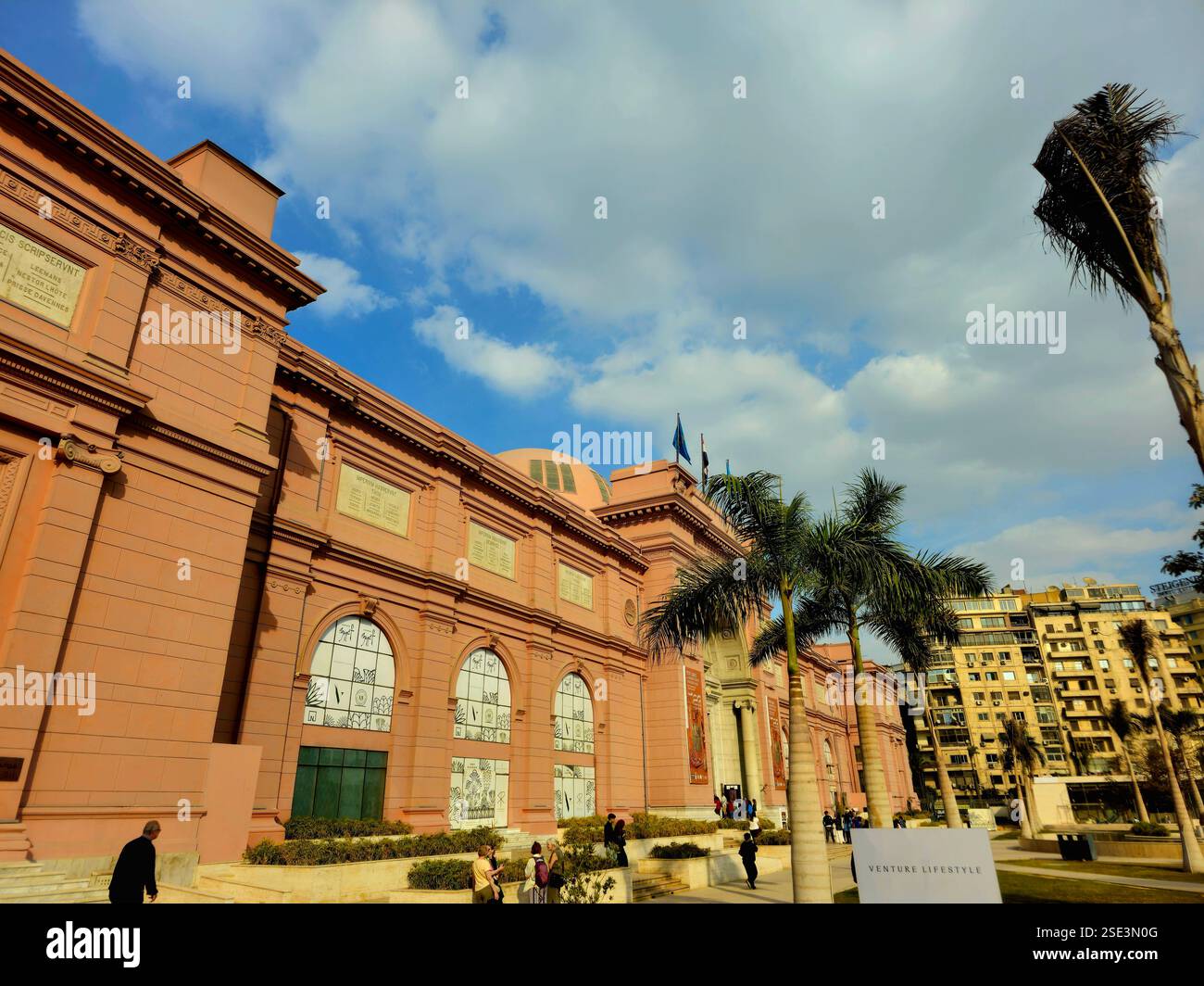 Cairo, Egypt, February 1 2025: The Exterior of The Museum of Egyptian ...