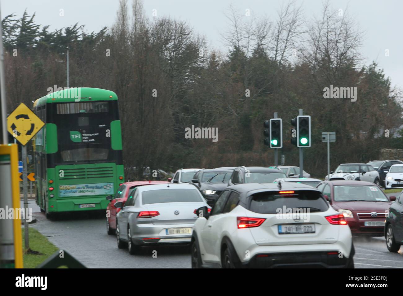 Firhouse, Dublin, Ireland - 08th February 2025 - An exit road at ...