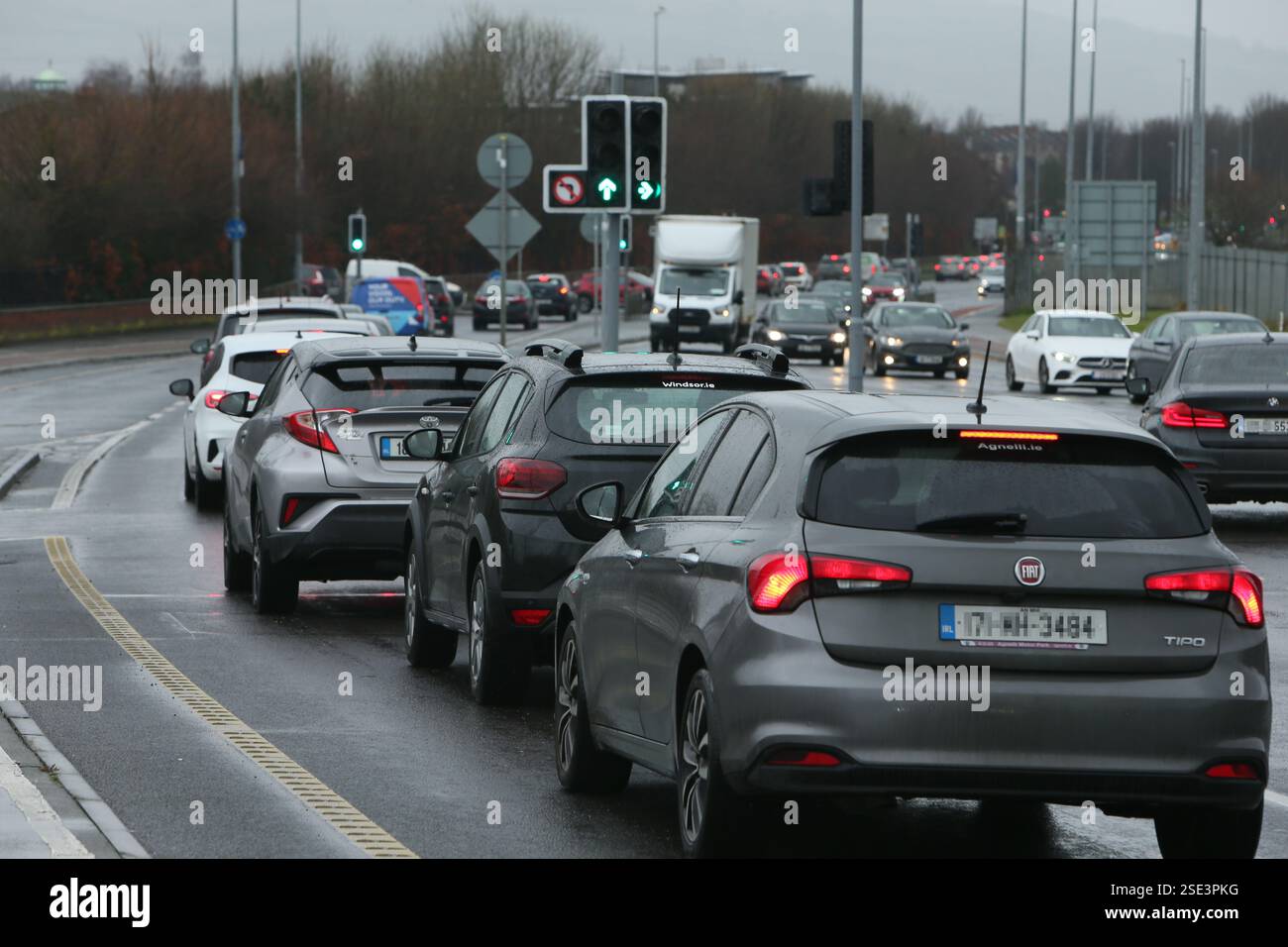 Firhouse, Dublin, Ireland - 08th February 2025 - An exit road at ...