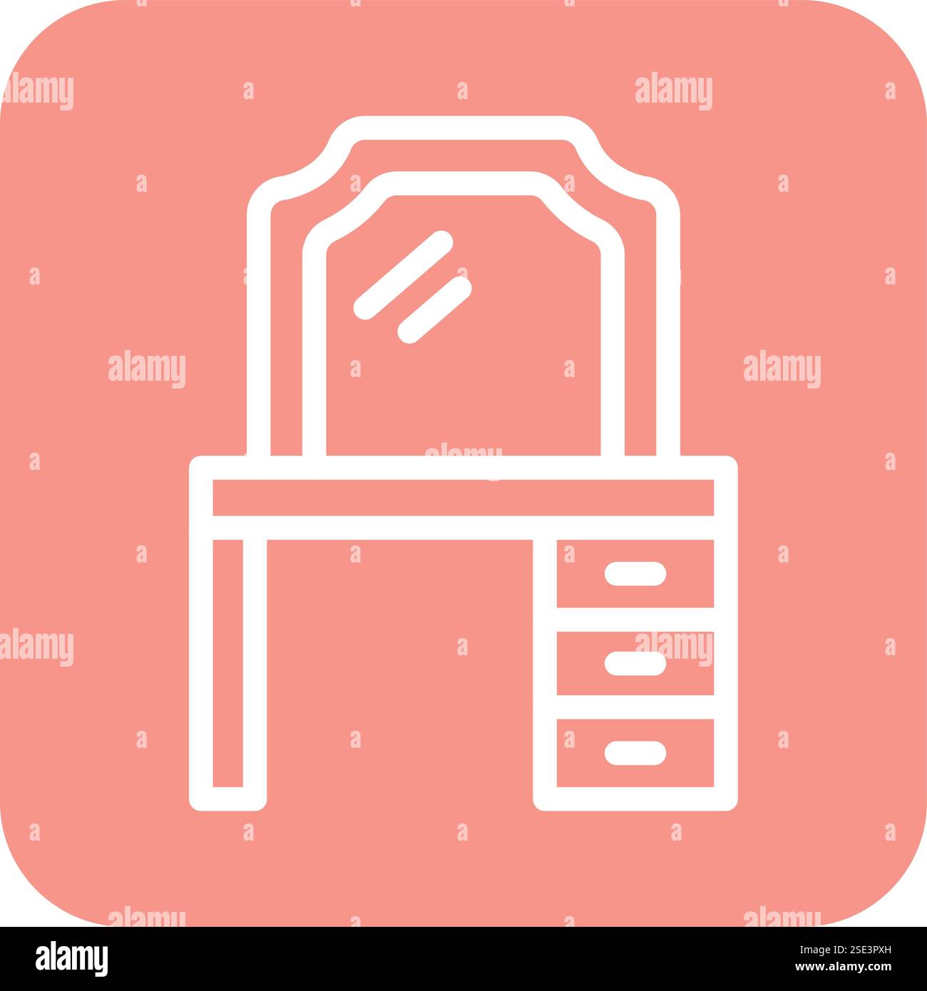 Dressing table Vector Icon Design Illustration Stock Vector Image & Art ...