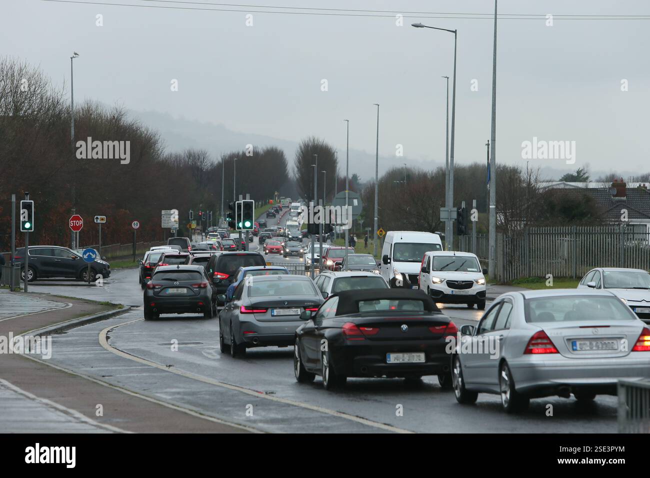 Firhouse, Dublin, Ireland - 08th February 2025 - An exit road at ...