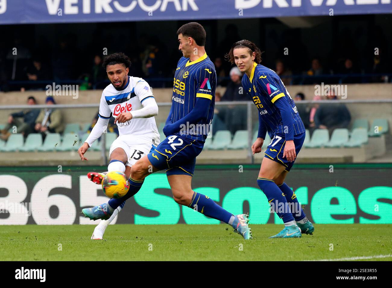 Verona, Italia. 08th Feb, 2025. Atalanta's Ederson celebration goal 0-3 ...