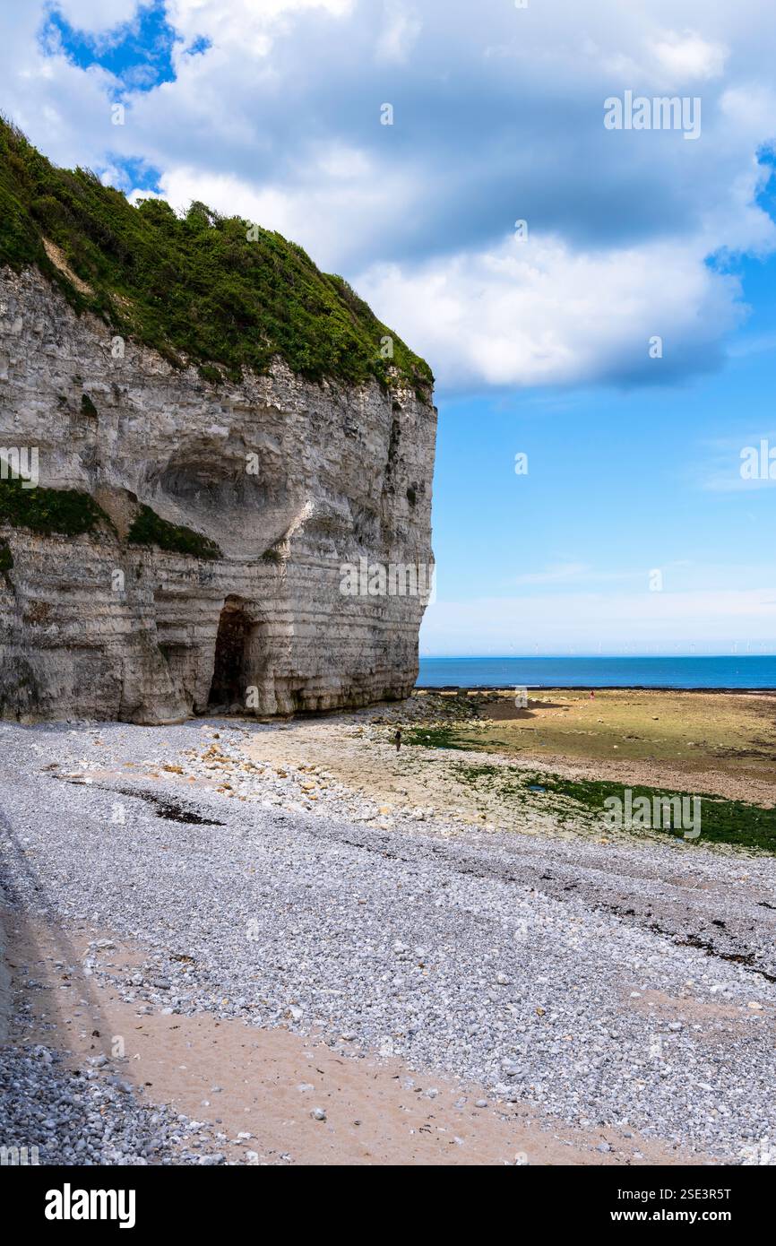 The beach and cliffs at Yport, Seine-Maritime, Normandy, France Stock ...