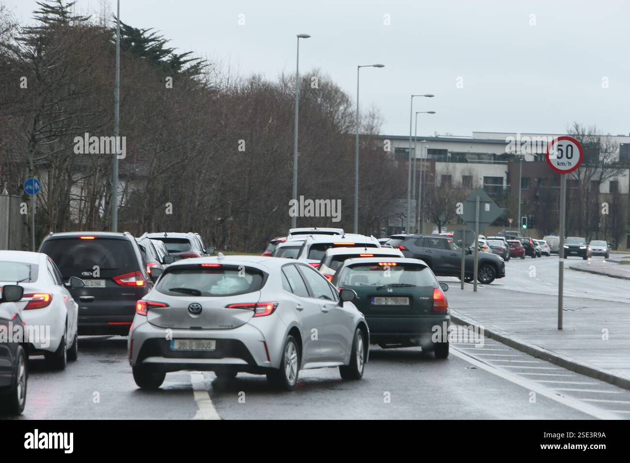 Firhouse, Dublin, Ireland - 08th February 2025 - An exit road at ...