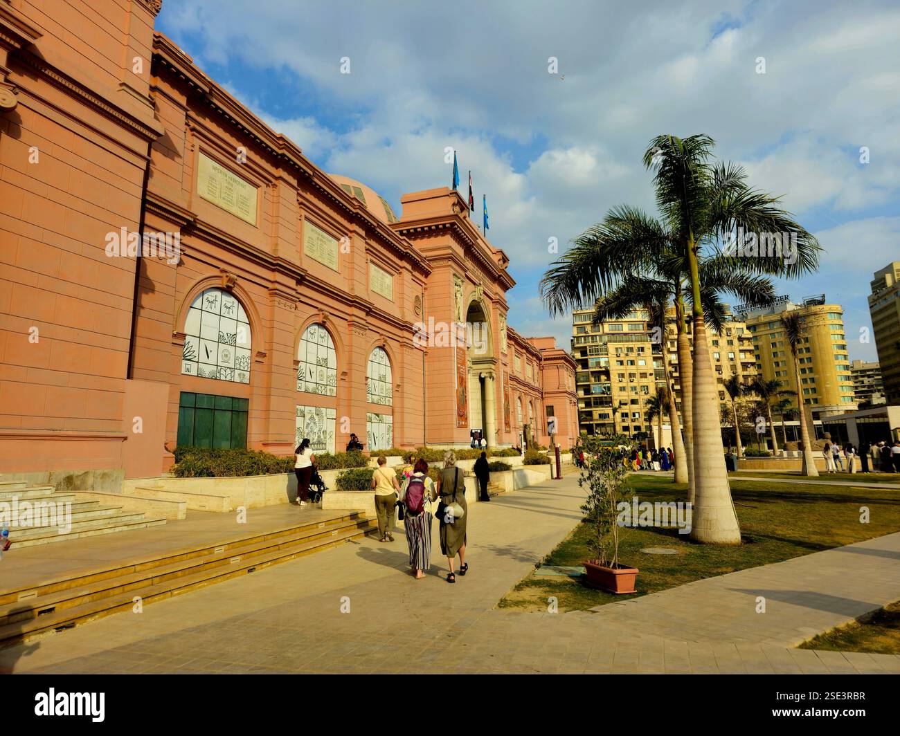 Cairo, Egypt, February 1 2025: The Exterior of The Museum of Egyptian ...