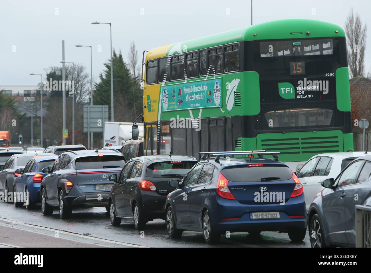 Firhouse, Dublin, Ireland - 08th February 2025 - An exit road at ...