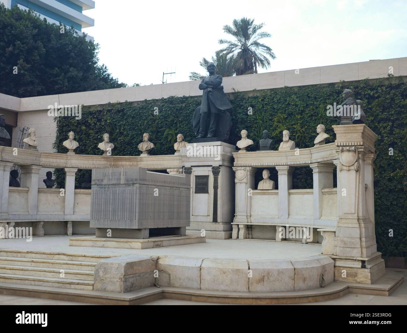 Cairo, Egypt, February 1 2025: Memorial to famous Egyptologists in the ...
