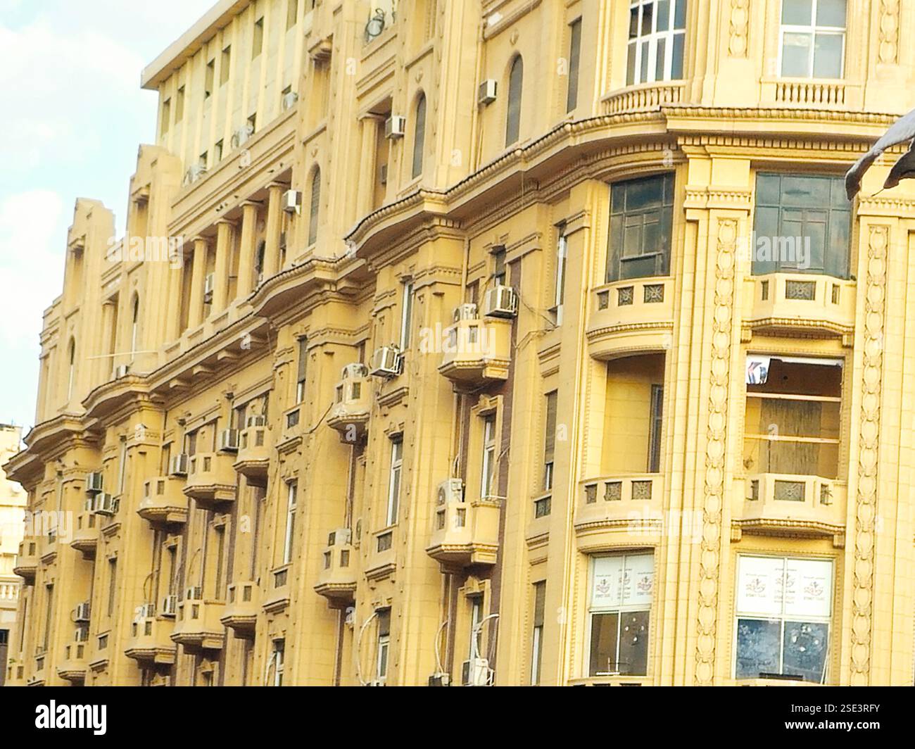 Cairo, Egypt, February 1 2025: Old Buildings and architecture style in ...