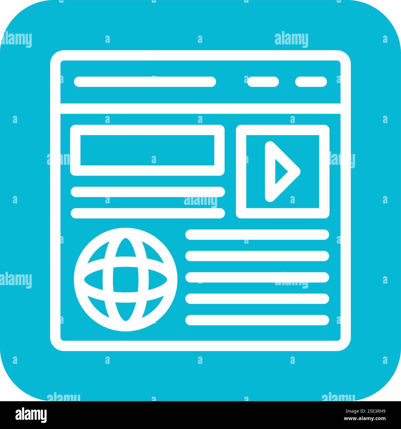 Content marketing Vector Icon Design Illustration Stock Vector Image ...