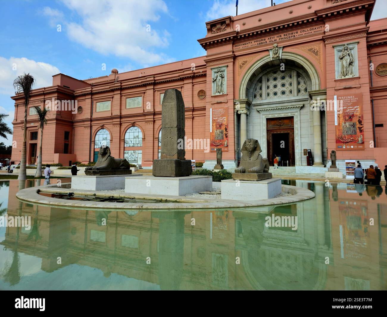 Cairo, Egypt, February 1 2025: The Exterior of The Museum of Egyptian ...