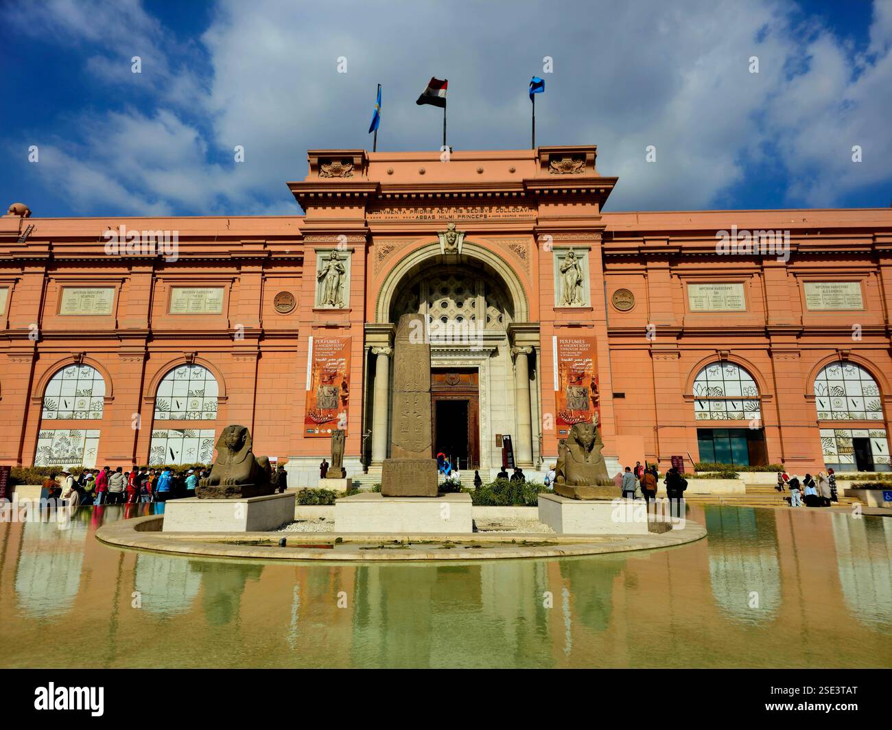 Cairo, Egypt, February 1 2025: The Exterior of The Museum of Egyptian ...