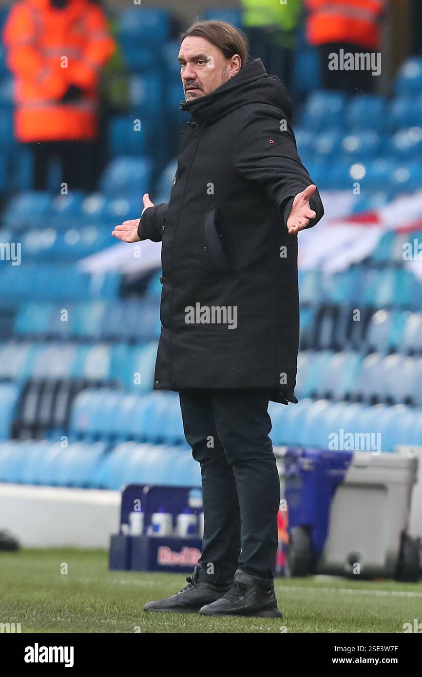 Leeds, UK. 08th Feb, 2025. Daniel Farke Manager Of Leeds United during ...