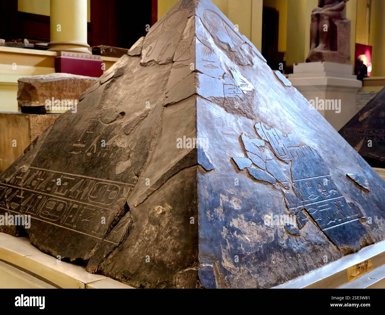 Cairo, Egypt, February 1 2025: Small pyramid monument inside the ...