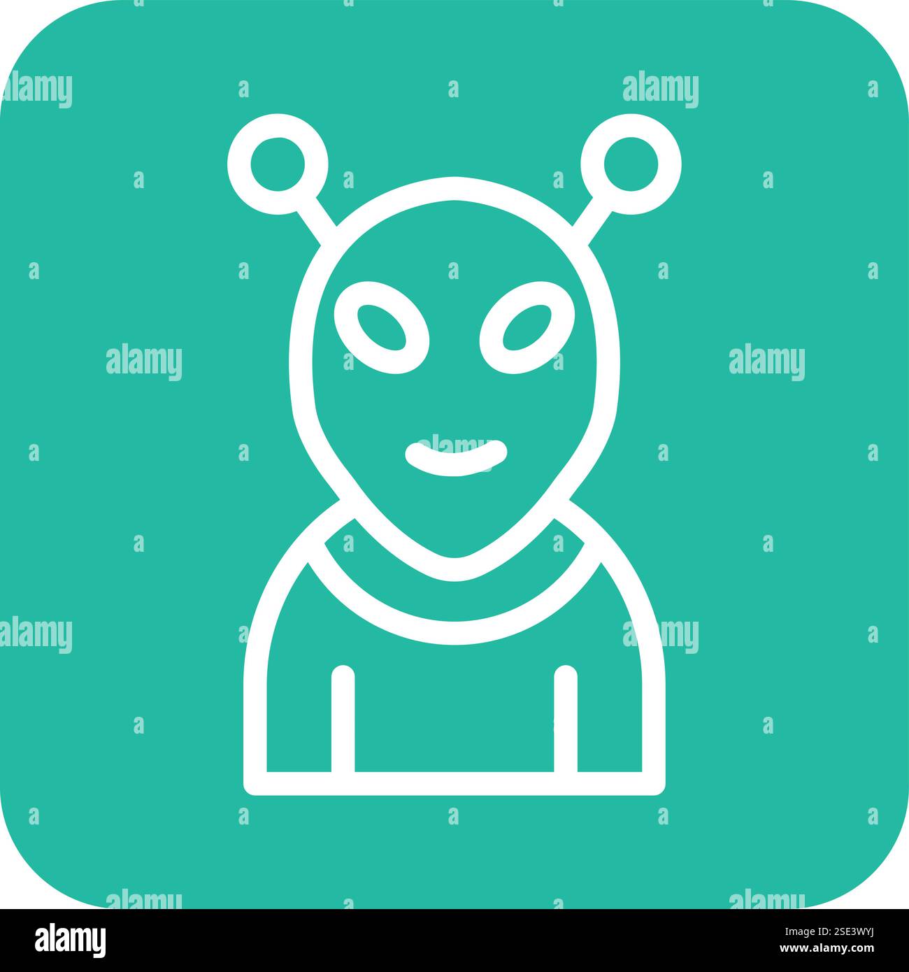 Alien Vector Icon Design Illustration Stock Vector Image & Art - Alamy