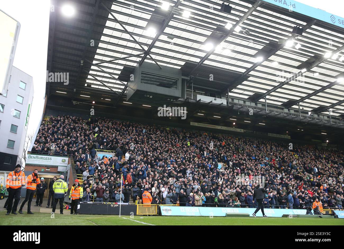Derby County fans in the stands before the Sky Bet Championship match ...