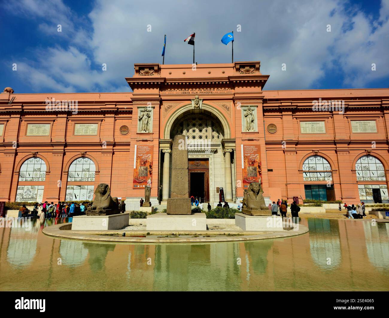 Cairo, Egypt, February 1 2025: The Exterior of The Museum of Egyptian ...