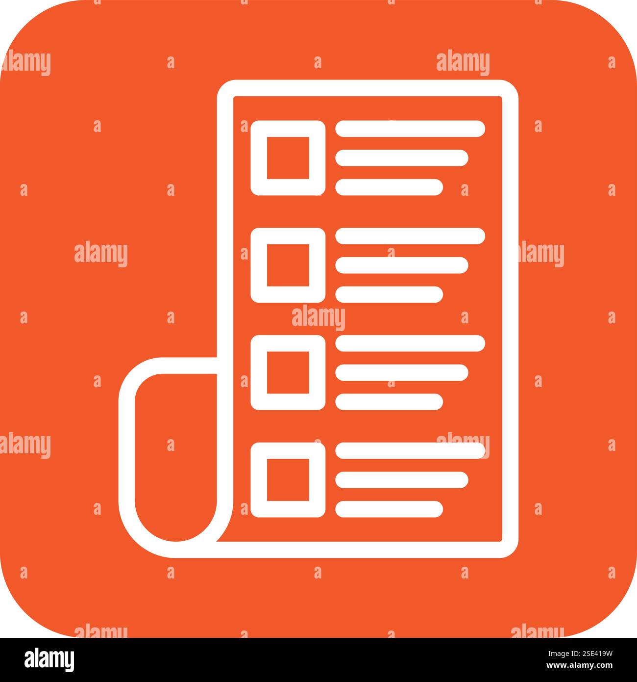 Catalogue Vector Icon Design Illustration Stock Vector Image & Art - Alamy