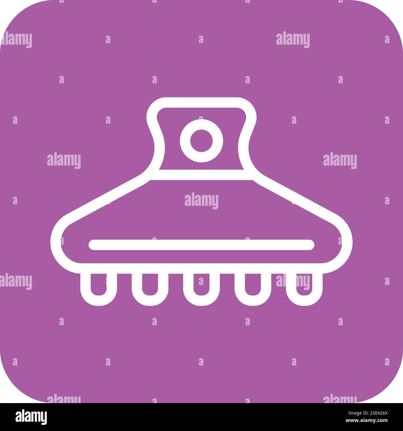 Hair clamp Vector Icon Design Illustration Stock Vector Image & Art - Alamy