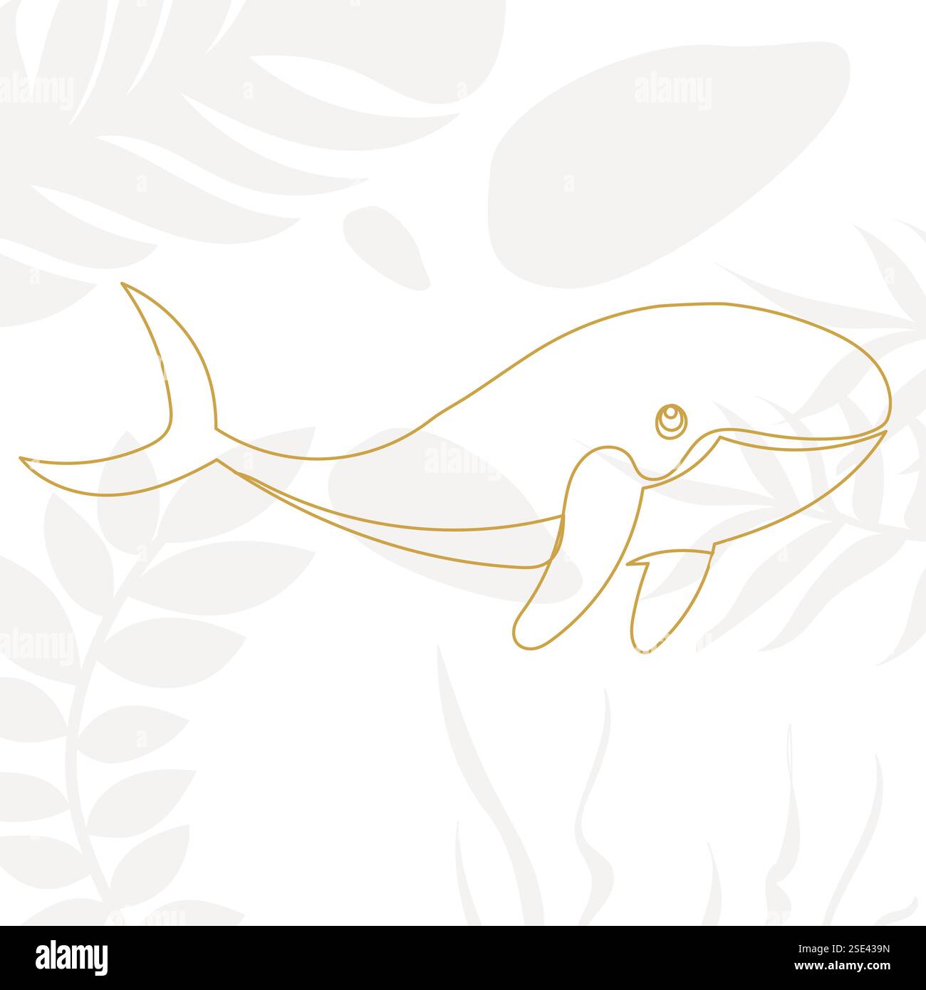 whale line drawing isolated vector Stock Vector Image & Art - Alamy