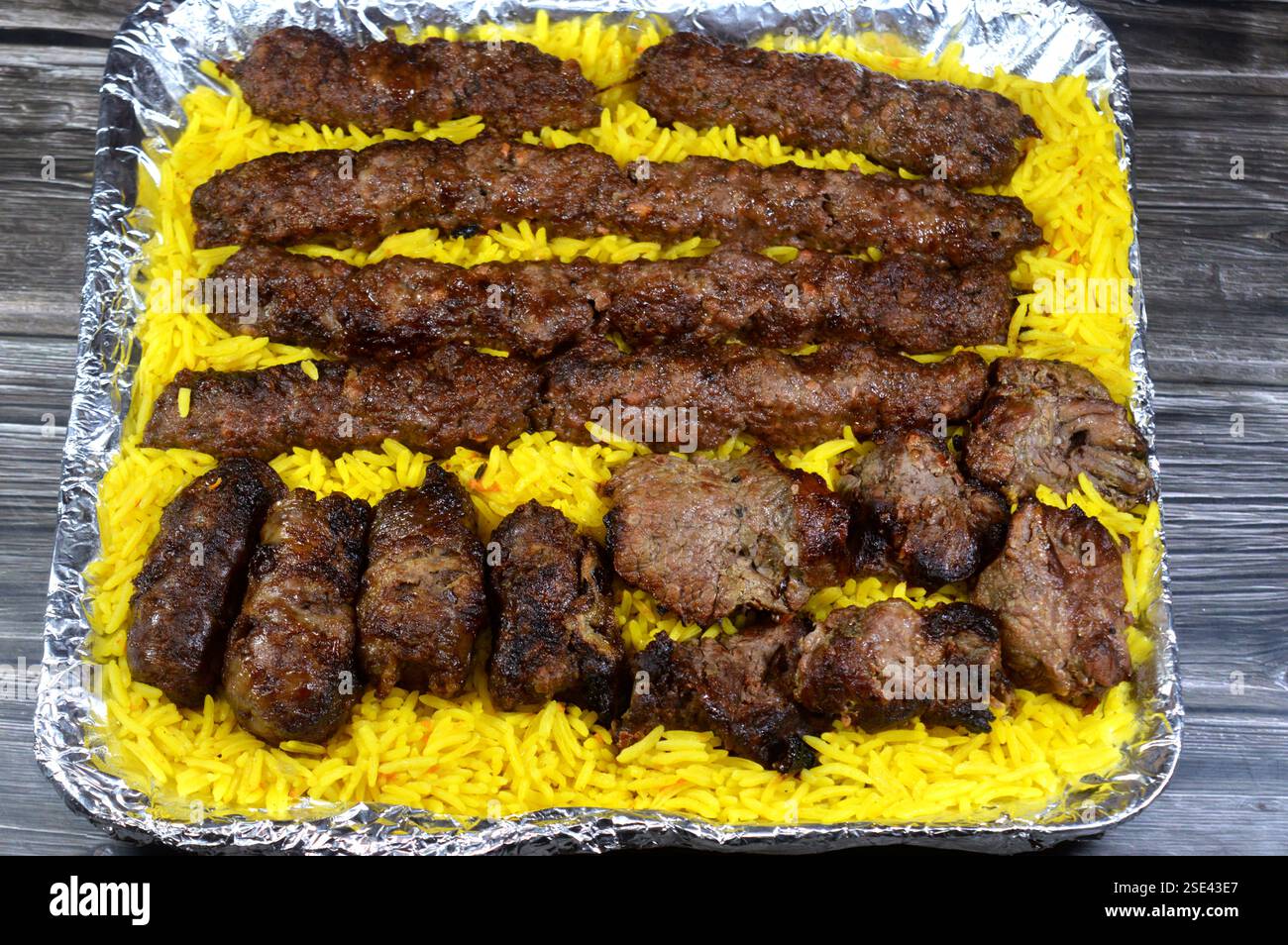Arabic cuisine traditional food beef Kofta, kebab and tarb kofta shish ...