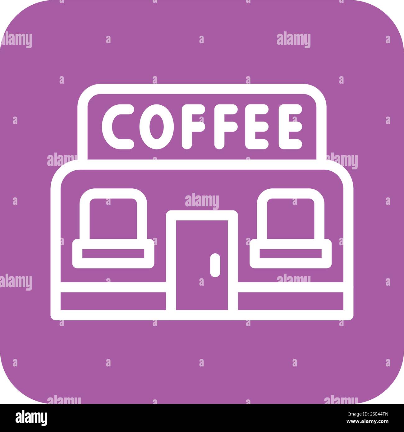Coffee shop Vector Icon Design Illustration Stock Vector Image & Art ...