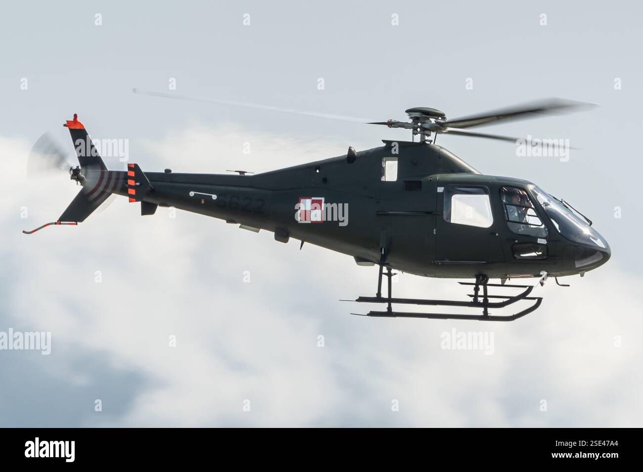 A PZL SW-4 Puszczyk light multipurpose helicopter used by the Polish ...