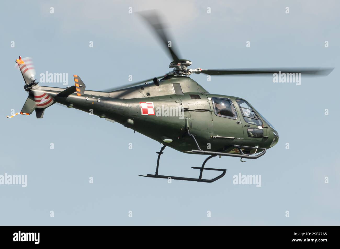 A PZL SW-4 Puszczyk light multipurpose helicopter used by the Polish ...