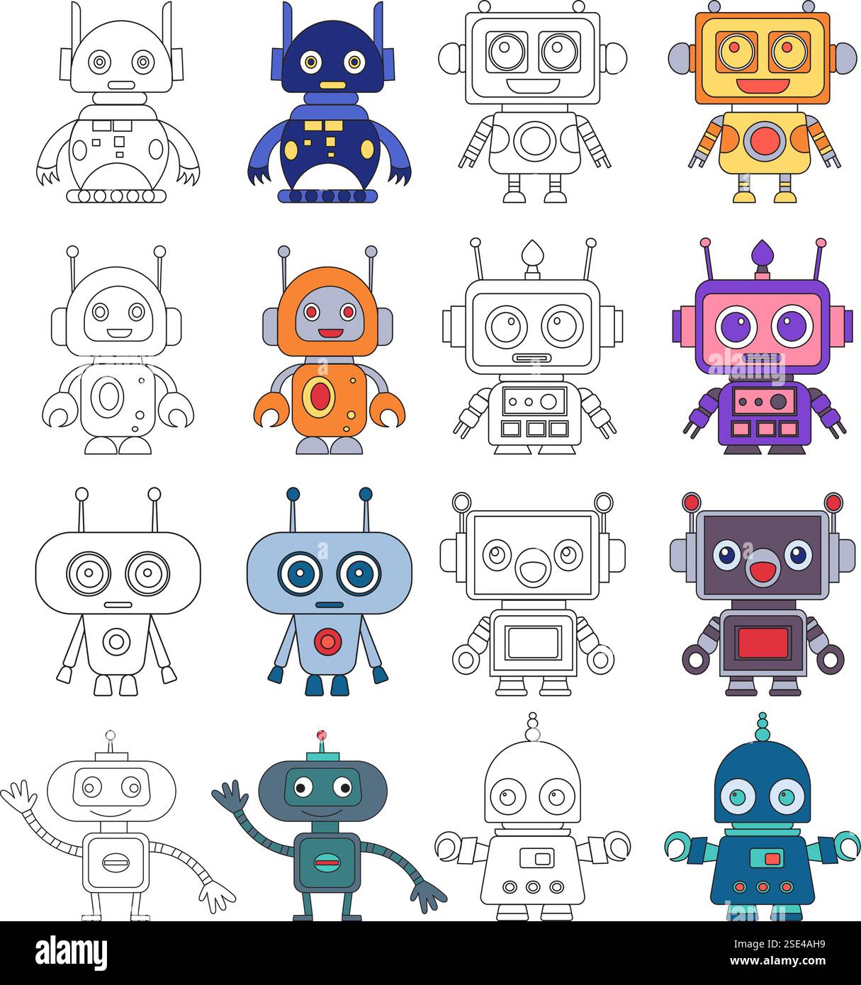 Androids vector vectors Stock Vector Images - Alamy