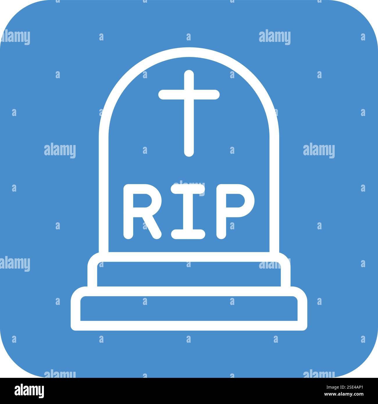 Grave Vector Icon Design Illustration Stock Vector Image & Art - Alamy