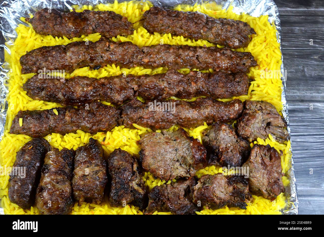 Arabic cuisine traditional food beef Kofta, kebab and tarb kofta shish ...