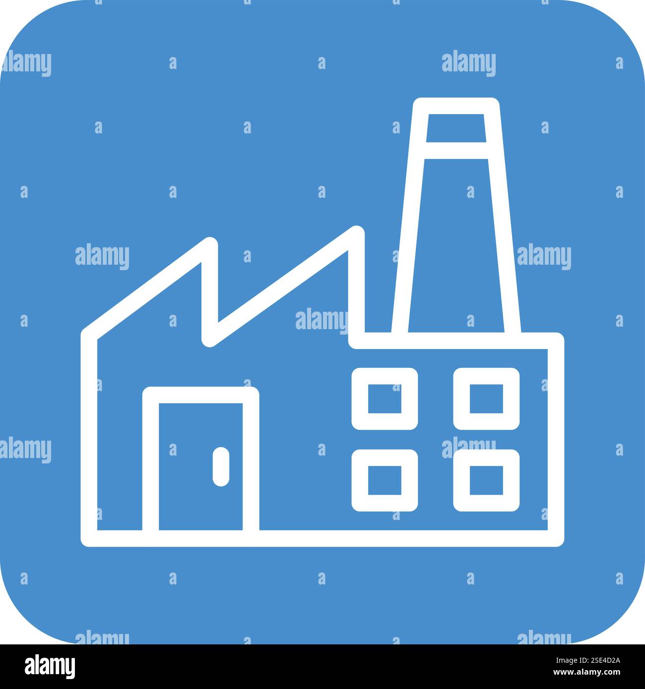 Factory Vector Icon Design Illustration Stock Vector Image & Art - Alamy