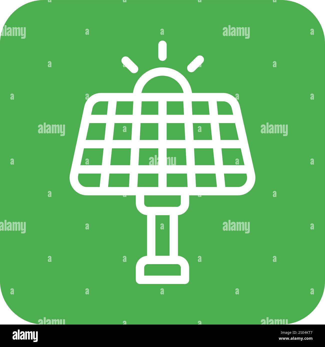 Icon flat outline solar Stock Vector Images - Alamy