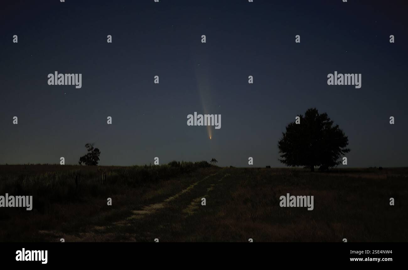 C 2023 A3 Tsuchinshan ATLAS Comet visible on 10-13-2024 October, from ...