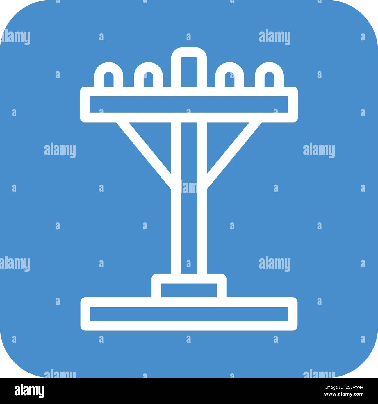 Electric pole Vector Icon Design Illustration Stock Vector Image & Art ...