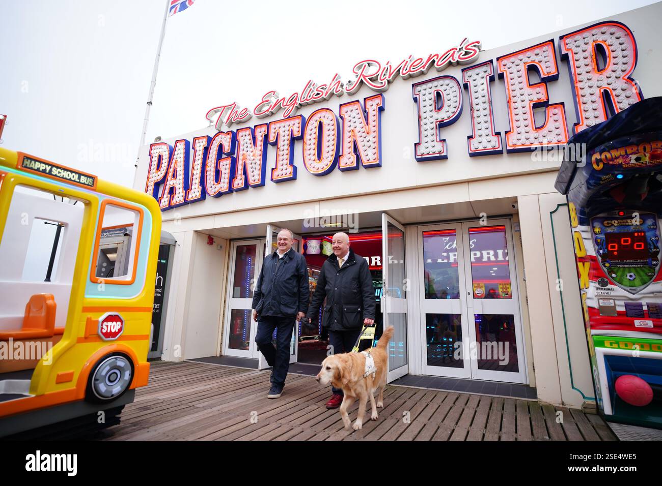 Liberal Democrats leader Sir Ed Davey (left) and Torbay MP Steve ...
