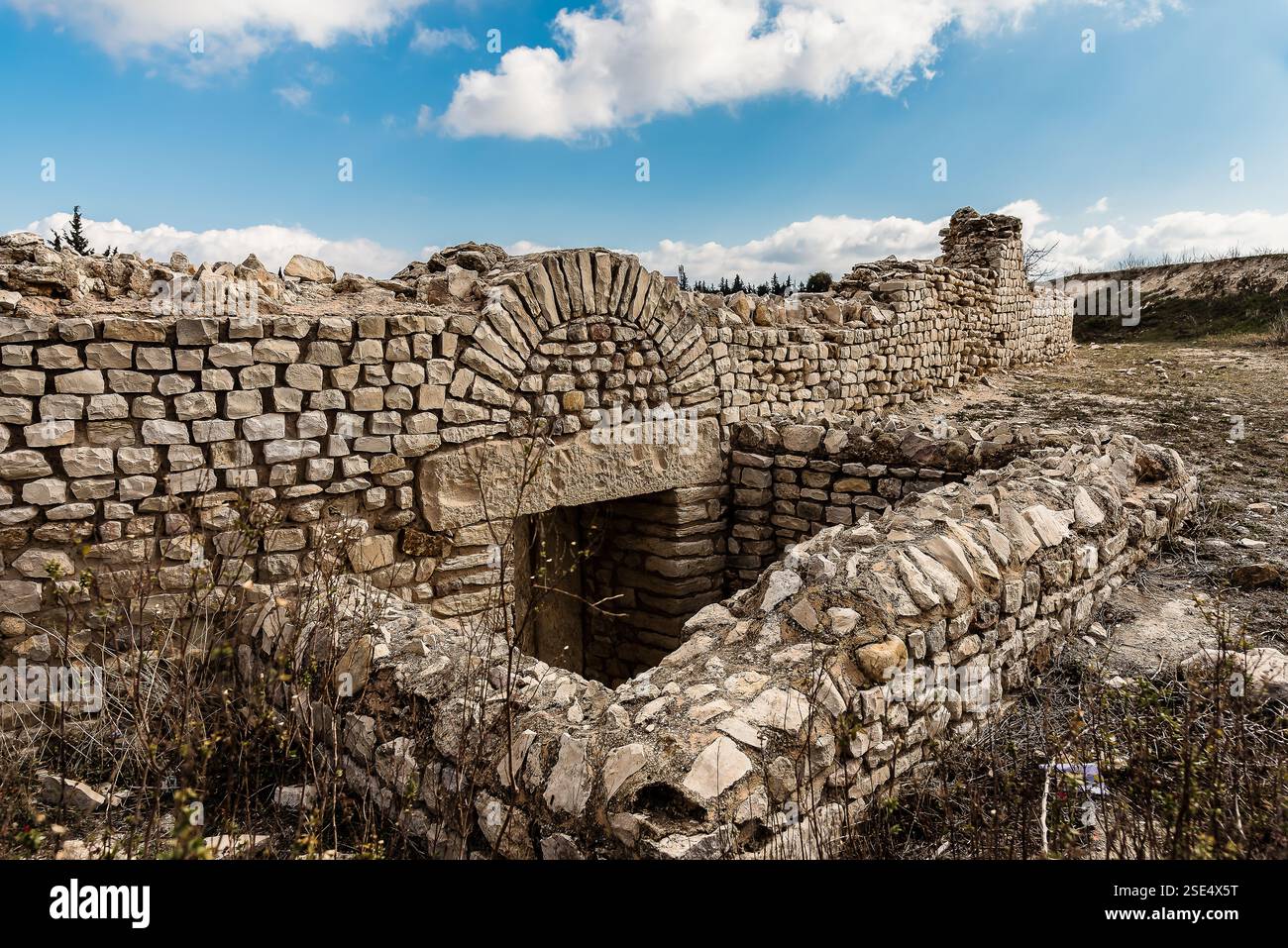 The archaeological site of Maktar in west-central of Tunisia Stock ...