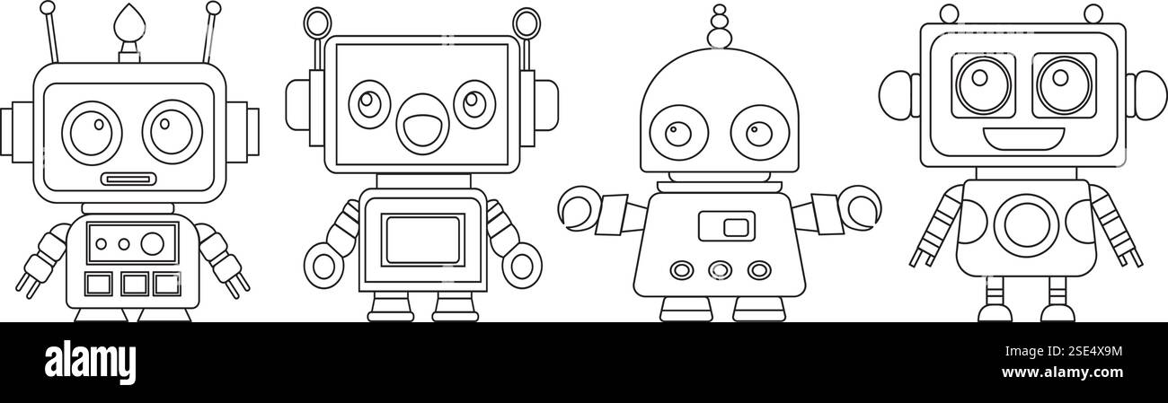 Androids vector vectors Stock Vector Images - Alamy