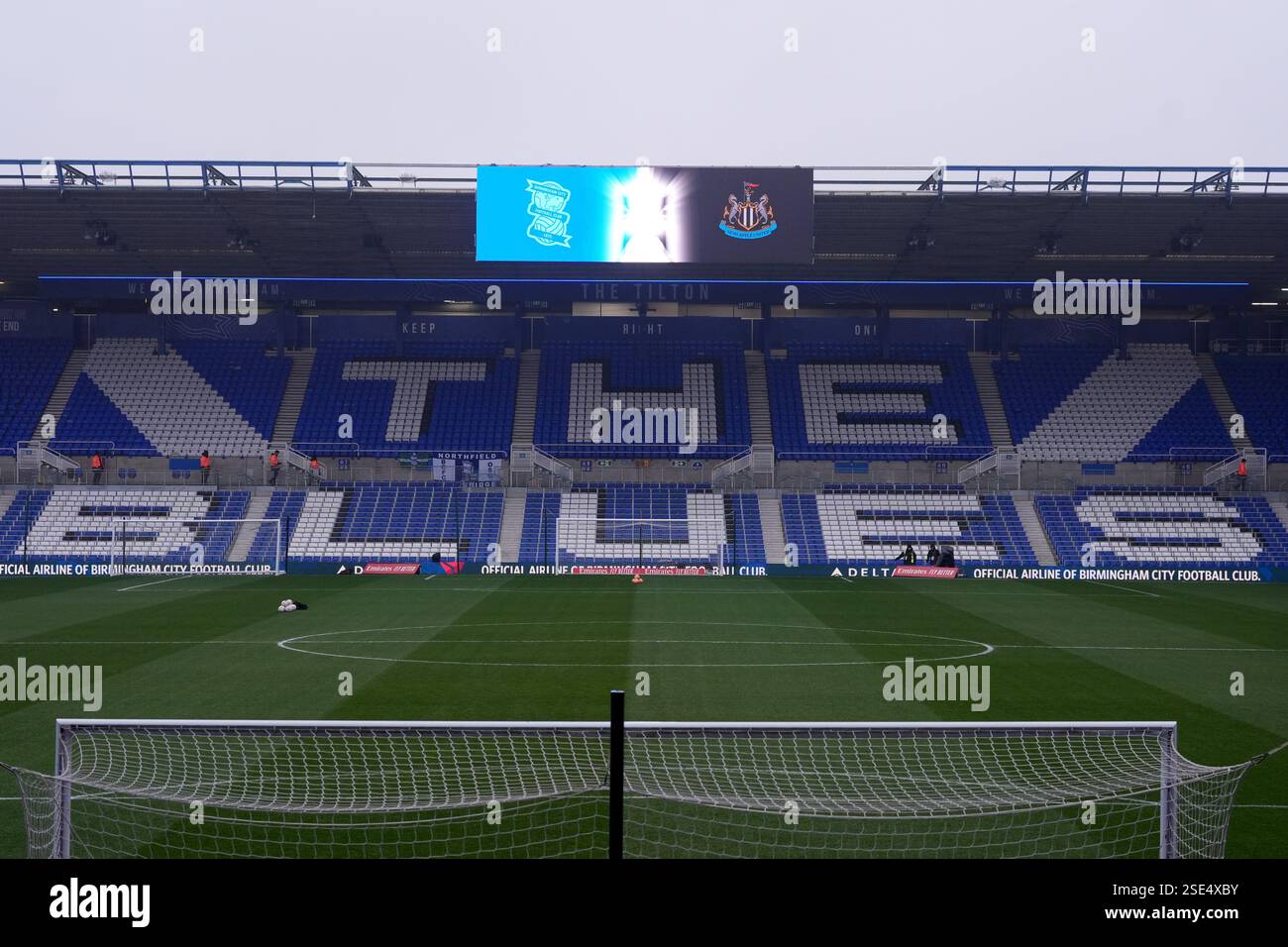 A general view of the ground ahead of the Emirates FA Cup fourth round ...