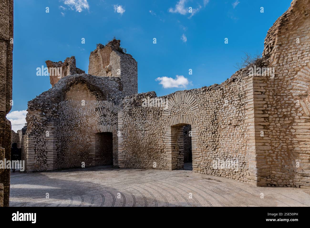 The archaeological site of Maktar in west-central of Tunisia Stock ...