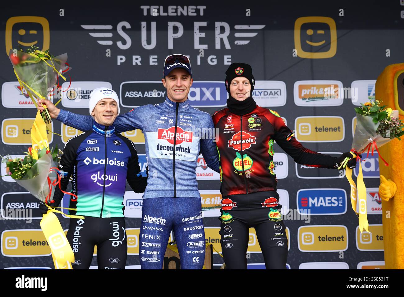 Middelkerke, Belgium. 08th Feb, 2025. Dutch Lars Van Der Haar, Belgian ...