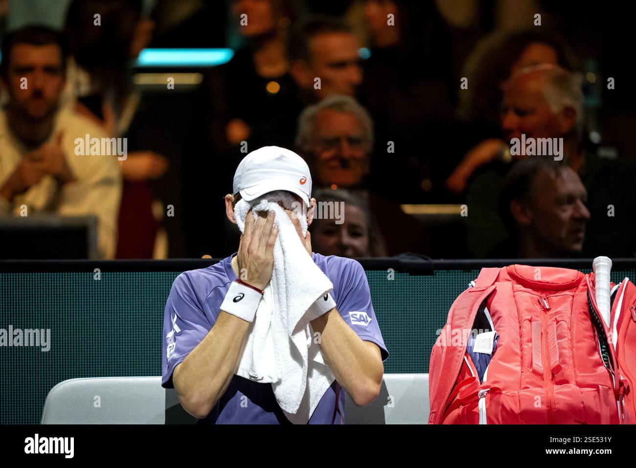 ROTTERDAM - Alex de Minaur (AUS) in action against Mattia Bellucci (ITA ...